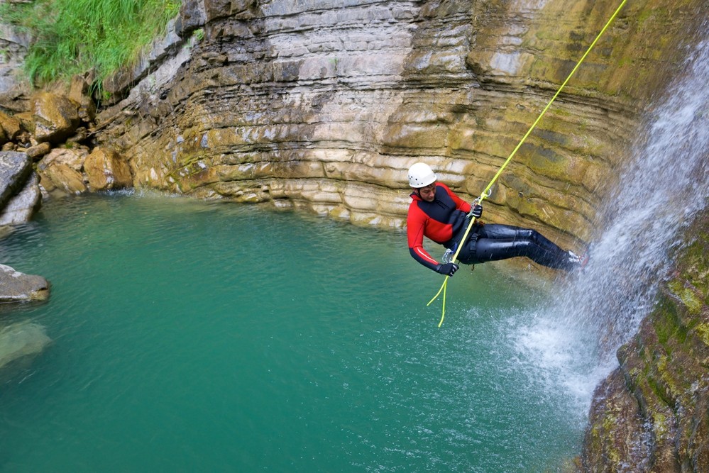 Canyoning in Lenno Val Perlana, Lake Como